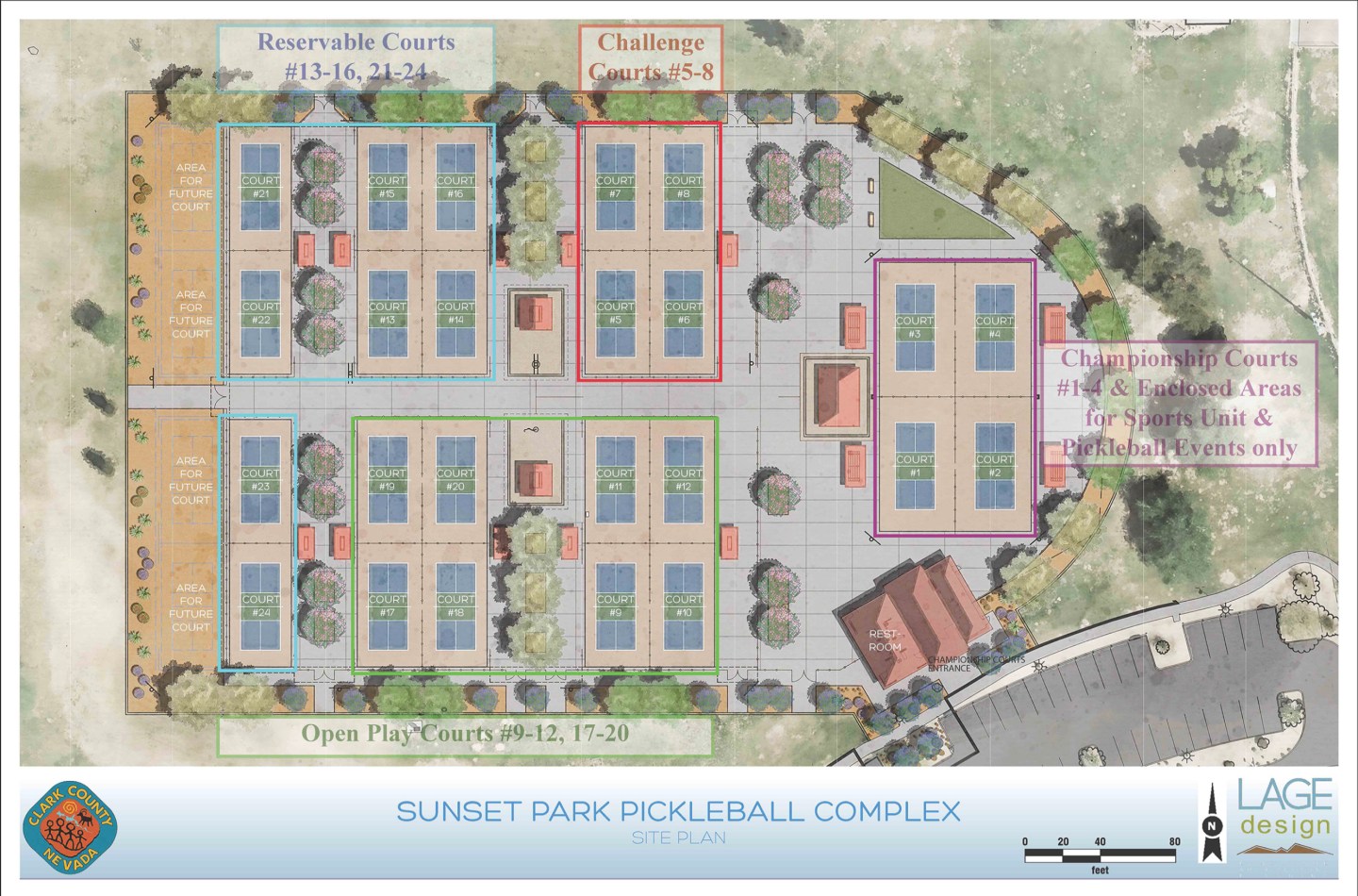 Sunset Park Pickleball |20 Outdoor Courts| – Las Vegas Pickleball Network